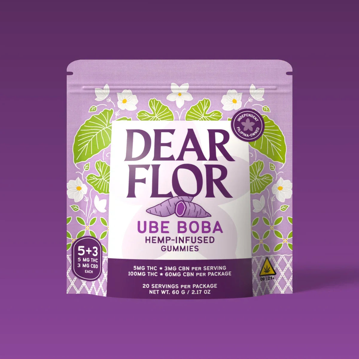 Ube Sleep Gummies for Better Rest | Dear Flor Ube Boba